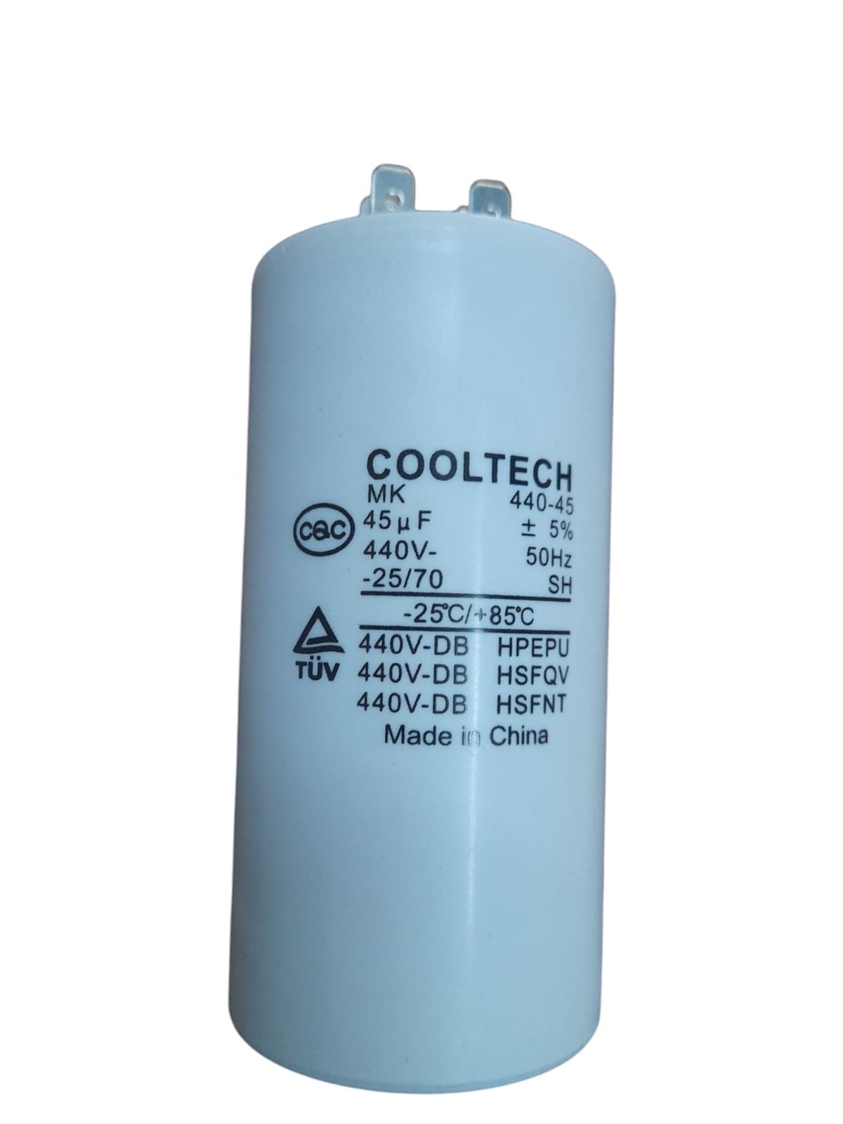 Capacitor 45 MF 450 V 50 - 60 HZ Plastico - MELREP